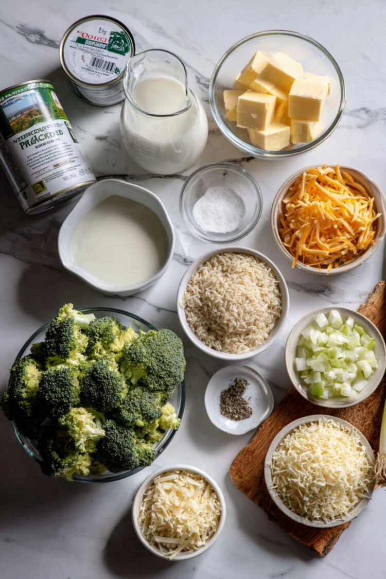 Low Acid Broccoli Rice Casserole - Savory Sides
